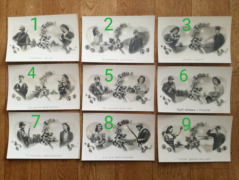 1940s Italy Postcards / WWII Military Postcards / WW2 Memorabilia - Etsy