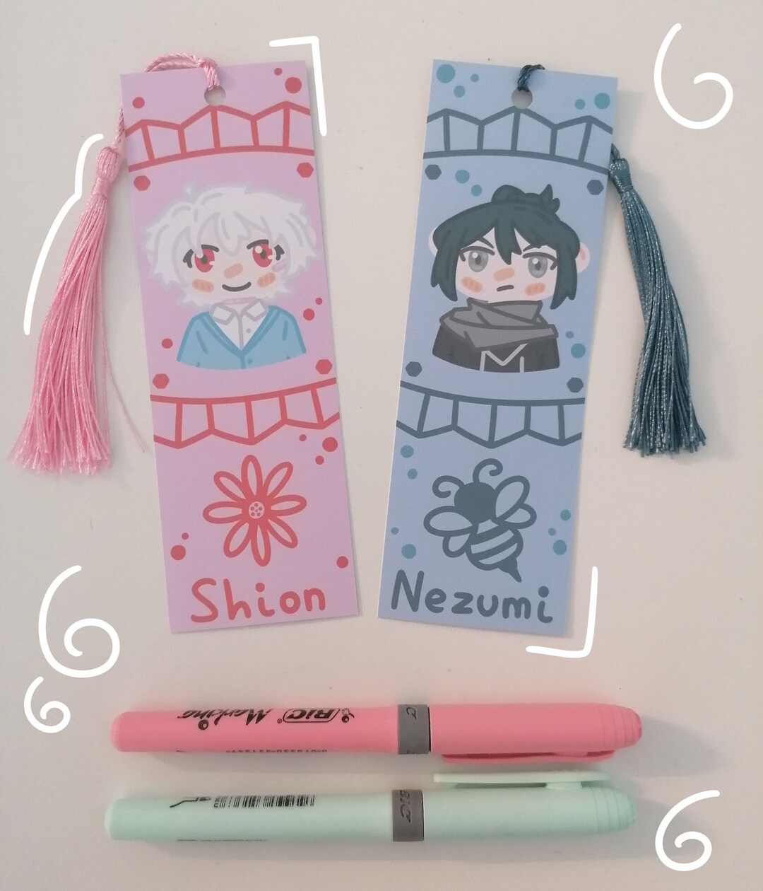 No.6 Chibi Bookmarks - Etsy