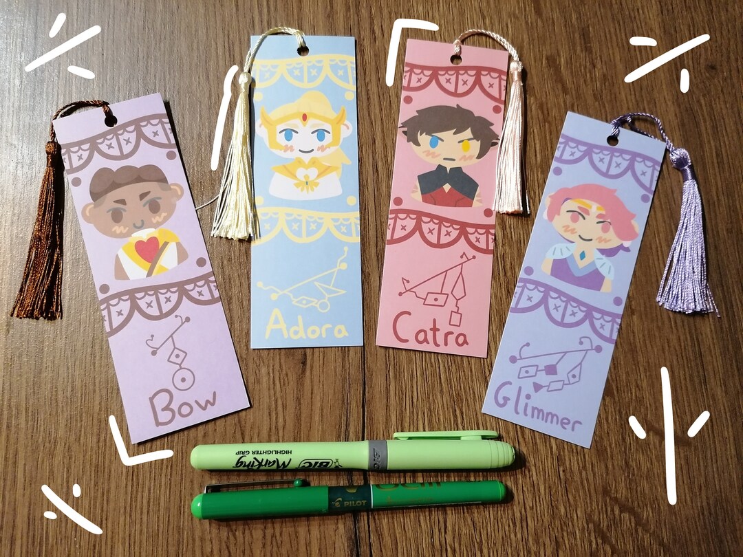 She-ra Chibi Bookmarks - Etsy