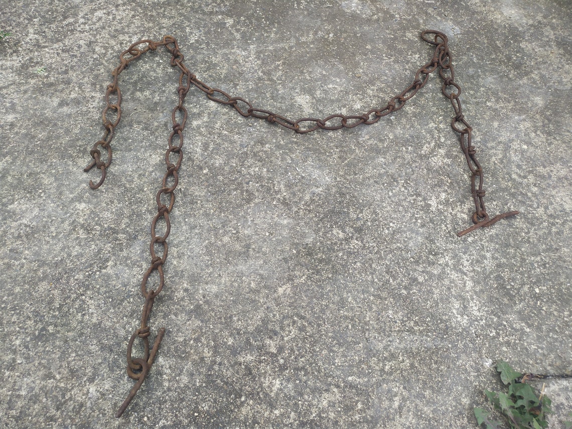 Vintage Chain Old Rusty Chain Rural Animal Chain Rustic and - Etsy UK