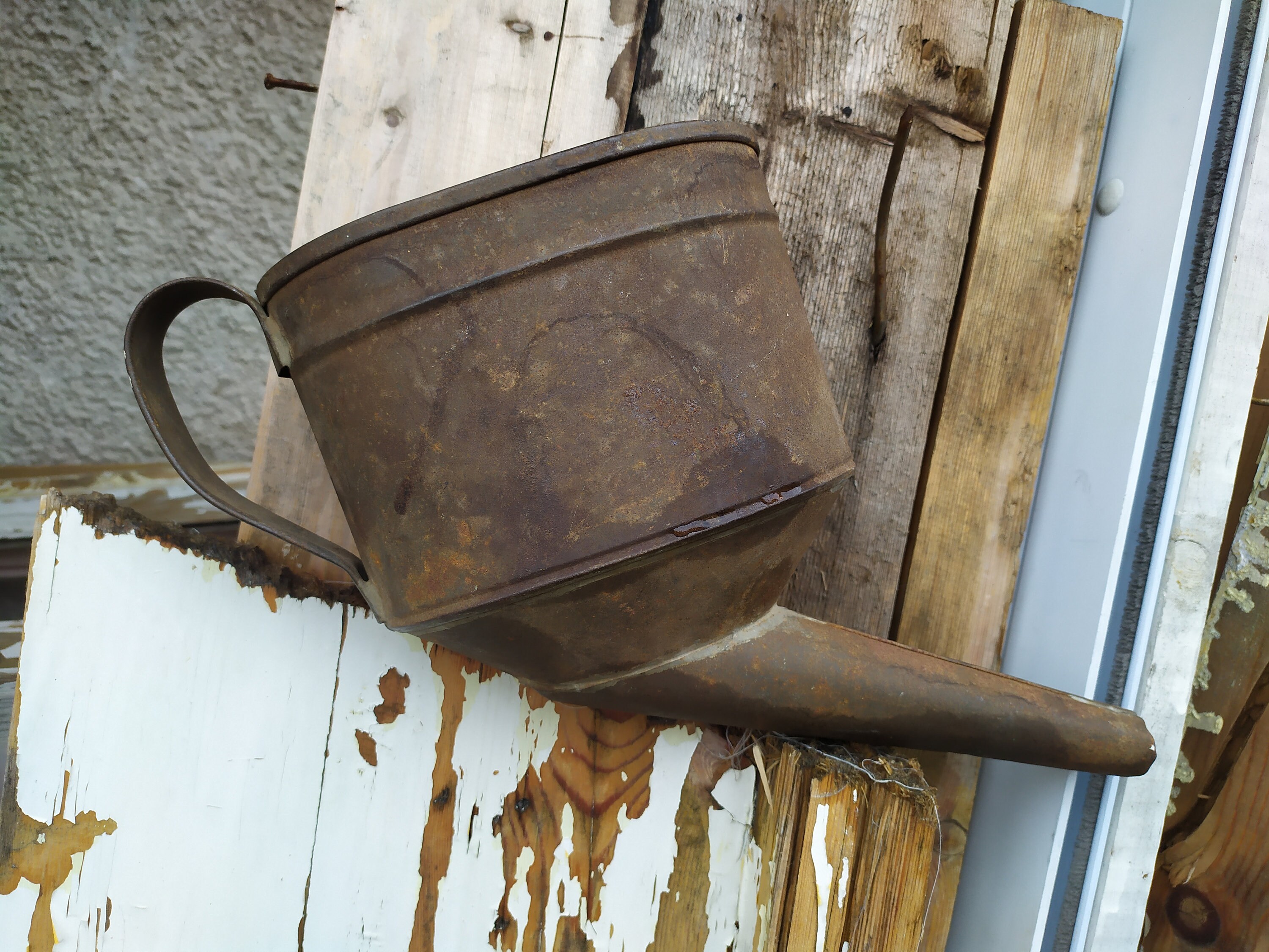 Vintage Funnel, Rusty Funnel, Large Rural Funnel, Garden Decor ...