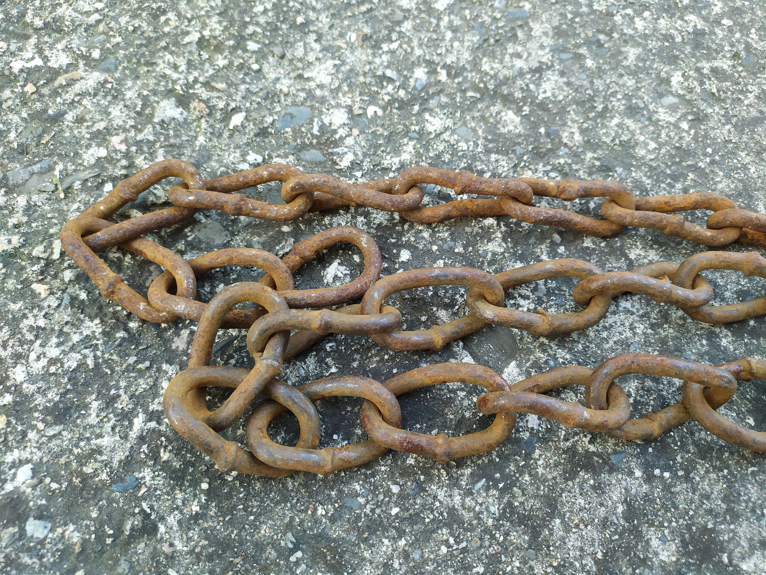 Rusty Old Chain, Vintage Chain, Rustic and Farm Decor, Scrap Iron ...