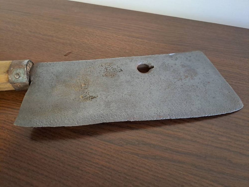 Vintage Cleaver, Old Cleaver, Rusty Cleaver, Vintage Meat Cutting Knife ...