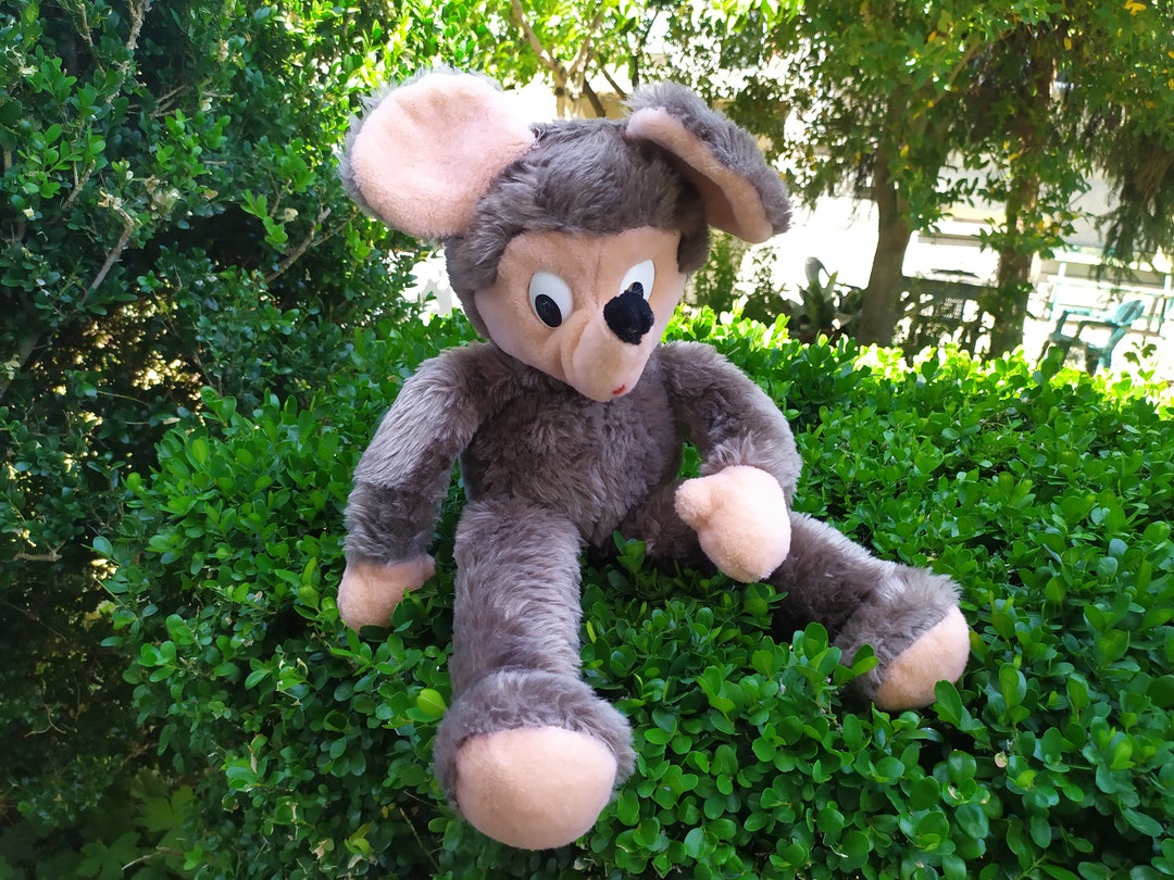 Vintage Big Plush Mouse GDR Plush Toy Retro PLUTY Mouse - Etsy
