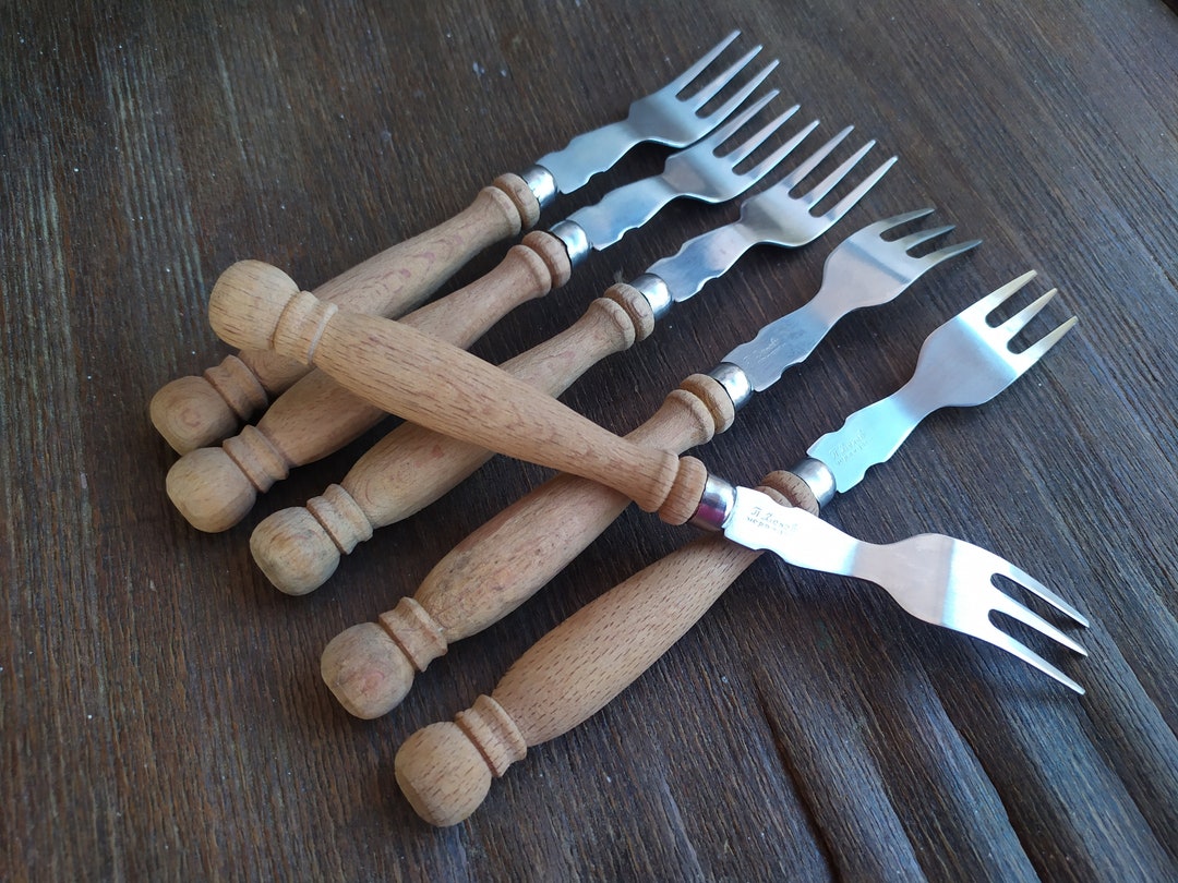 70s Set 6 Pcs Vintage Feeding Forks, Retro Forks, Vintage Cutlery ...