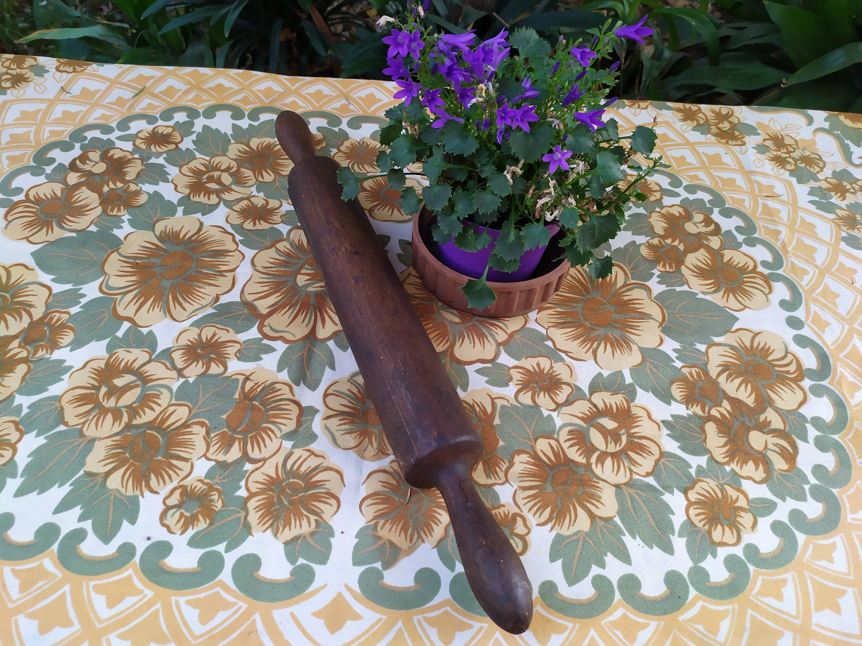 Vintage Handmade Wooden Rolling Pin, Rustic Rolling Pin, Vintage ...