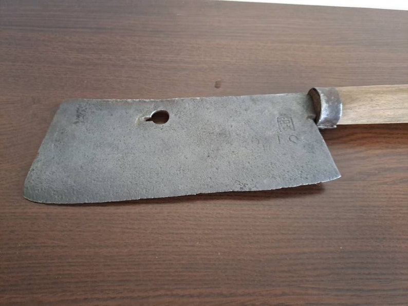 Vintage Cleaver, Old Cleaver, Rusty Cleaver, Vintage Meat Cutting Knife ...
