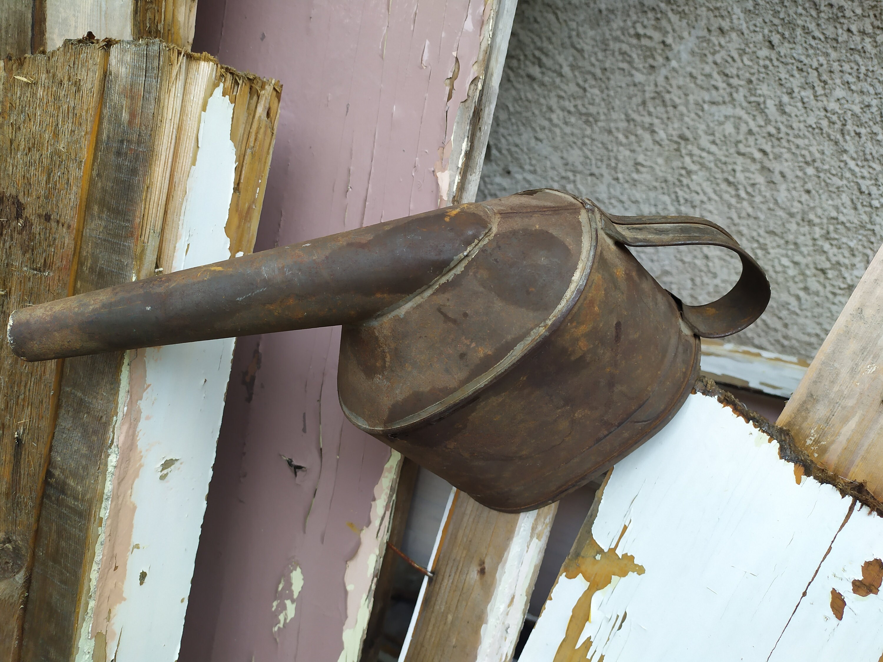 Vintage Funnel, Rusty Funnel, Large Rural Funnel, Garden Decor ...