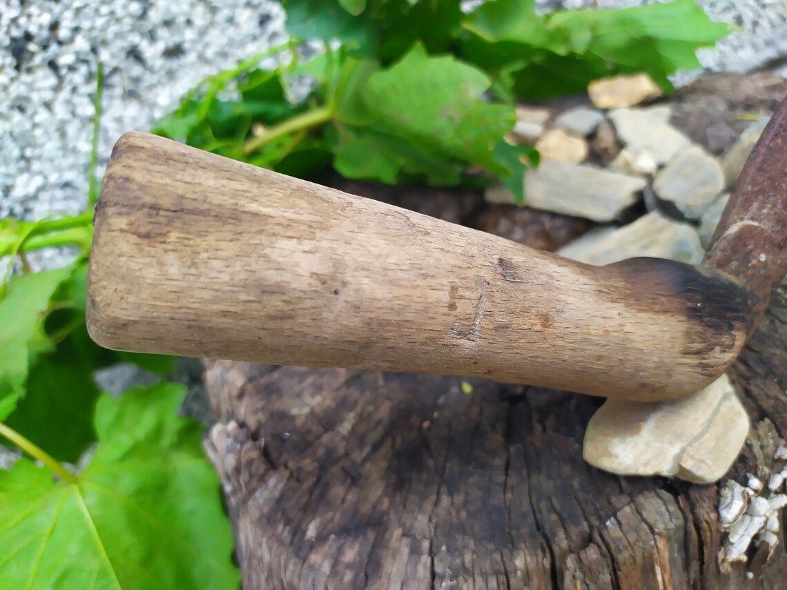 Antique Sickle, Antique Rusty Sickle, Vintage Sickle With Wooden Handle ...