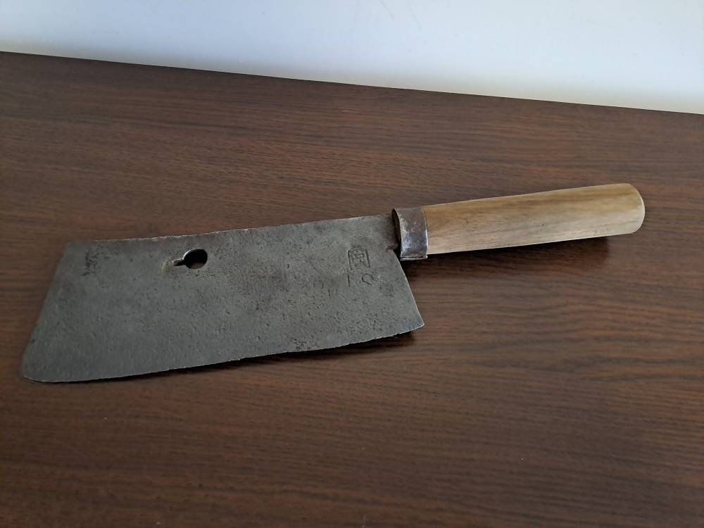 Vintage Cleaver, Old Cleaver, Rusty Cleaver, Vintage Meat Cutting Knife ...