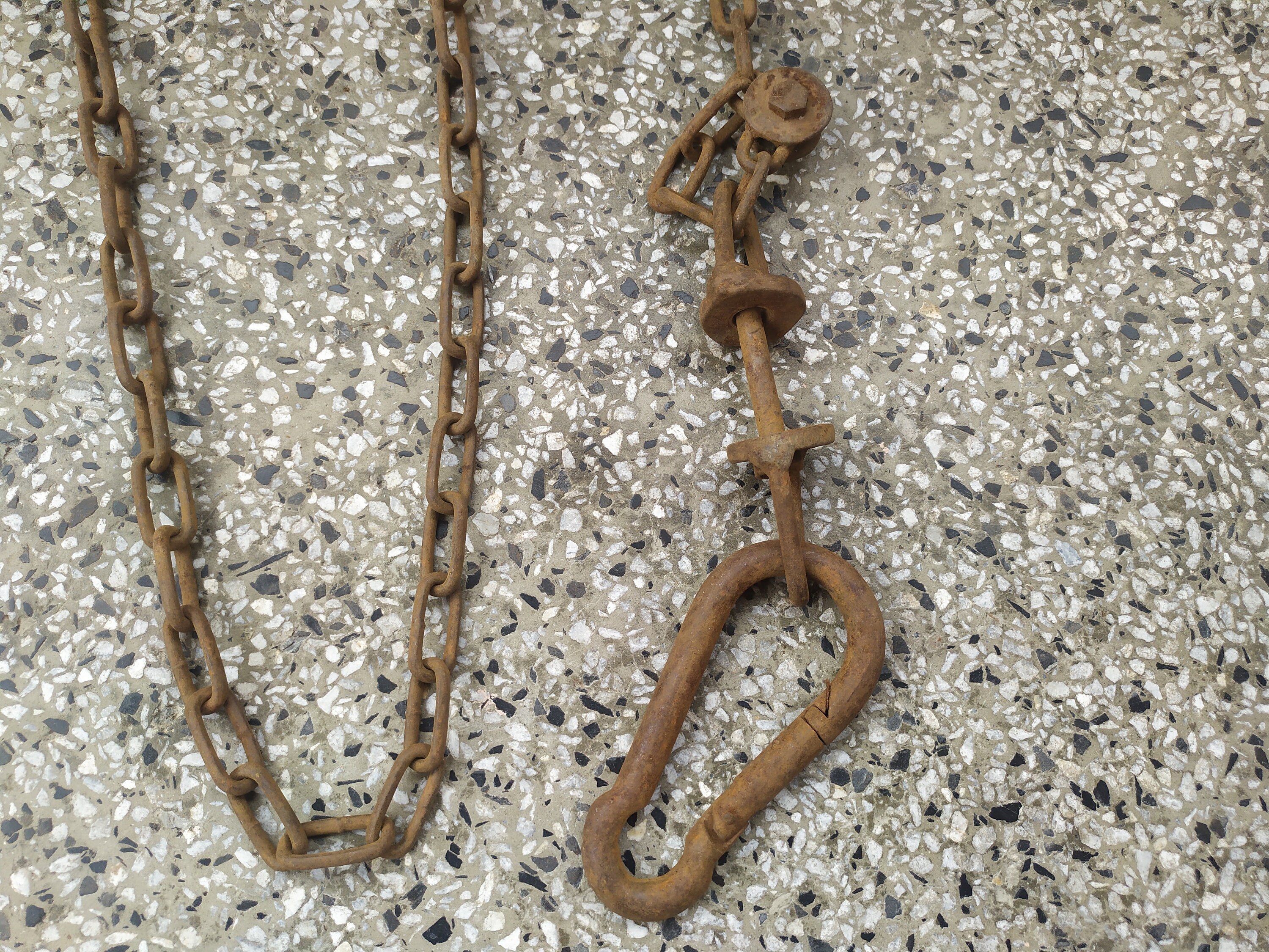 Vintage Chain, Old Rusty Chain, Rural Animal Chain, Rustic and Farm ...