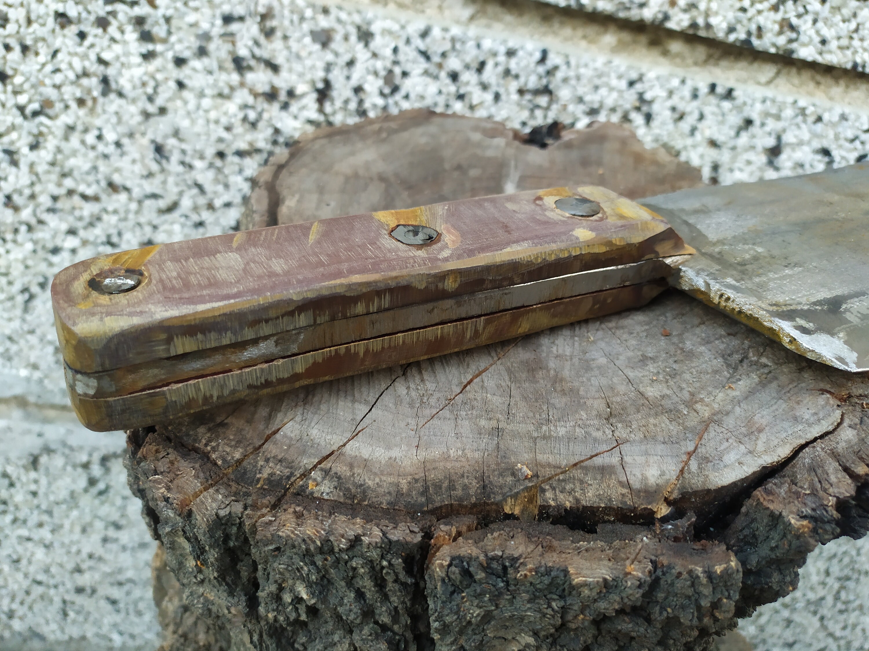 Extra Large Cleaver, Vintage Meat Cutting Knife, Old-fashioned Hand ...