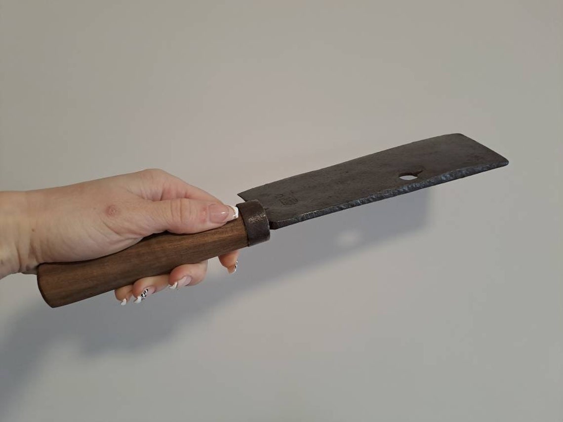 Vintage Cleaver, Old Cleaver, Rusty Cleaver, Vintage Meat Cutting Knife ...