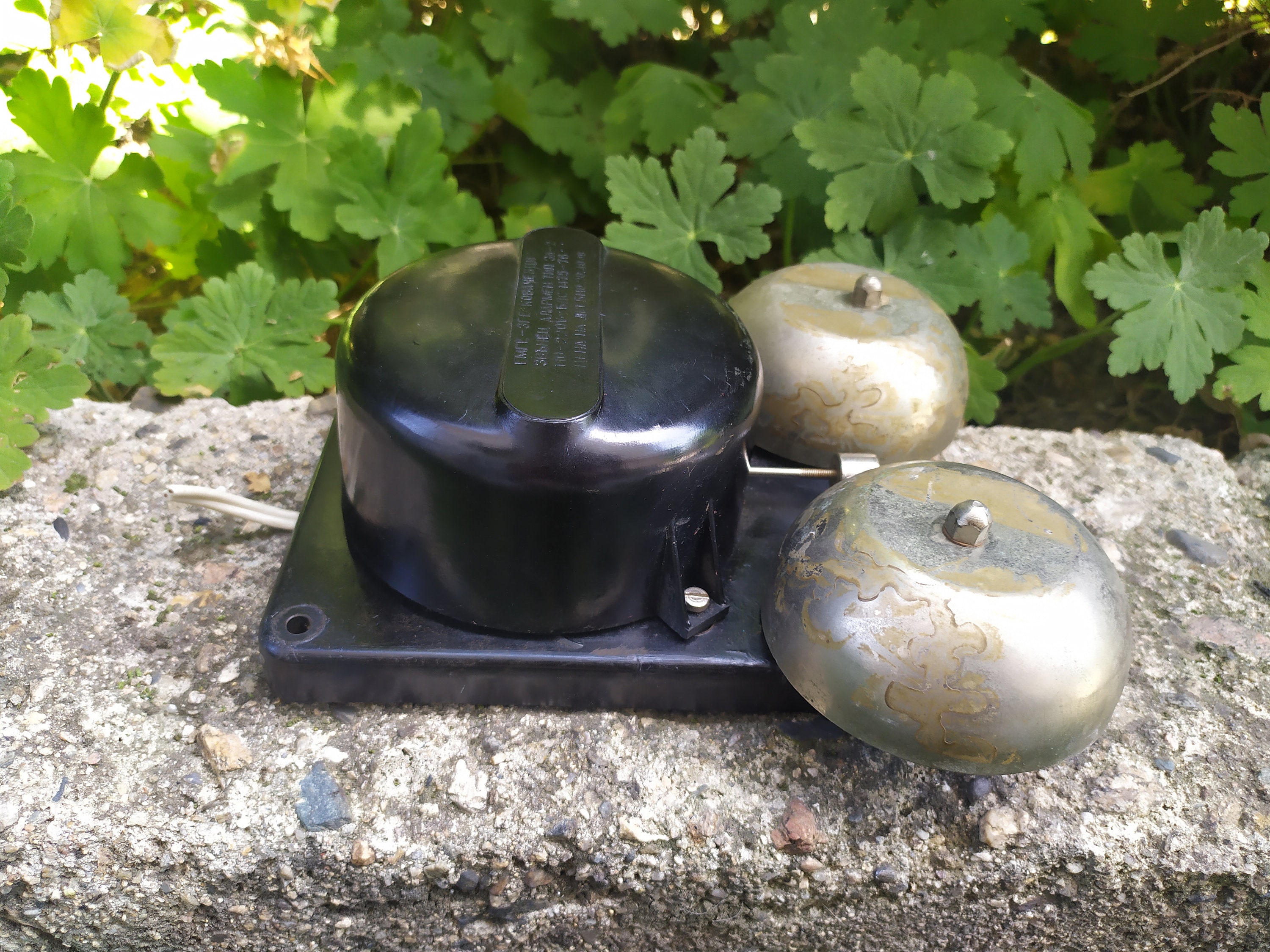 Vintage Alarm Bell 70s Bakelite and Bronze, Retro Bell - Etsy