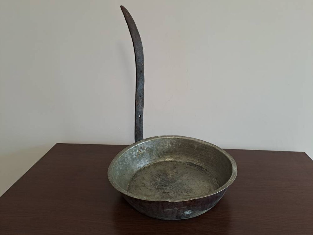 Antique Copper Frying Pan From the 1930s, Handmade Copper Frying Pan ...