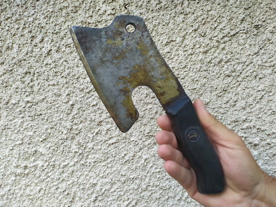 Cutlery & Knives 1960 Meat Cutter Cleaver Old-fashioned Hand Steak ...