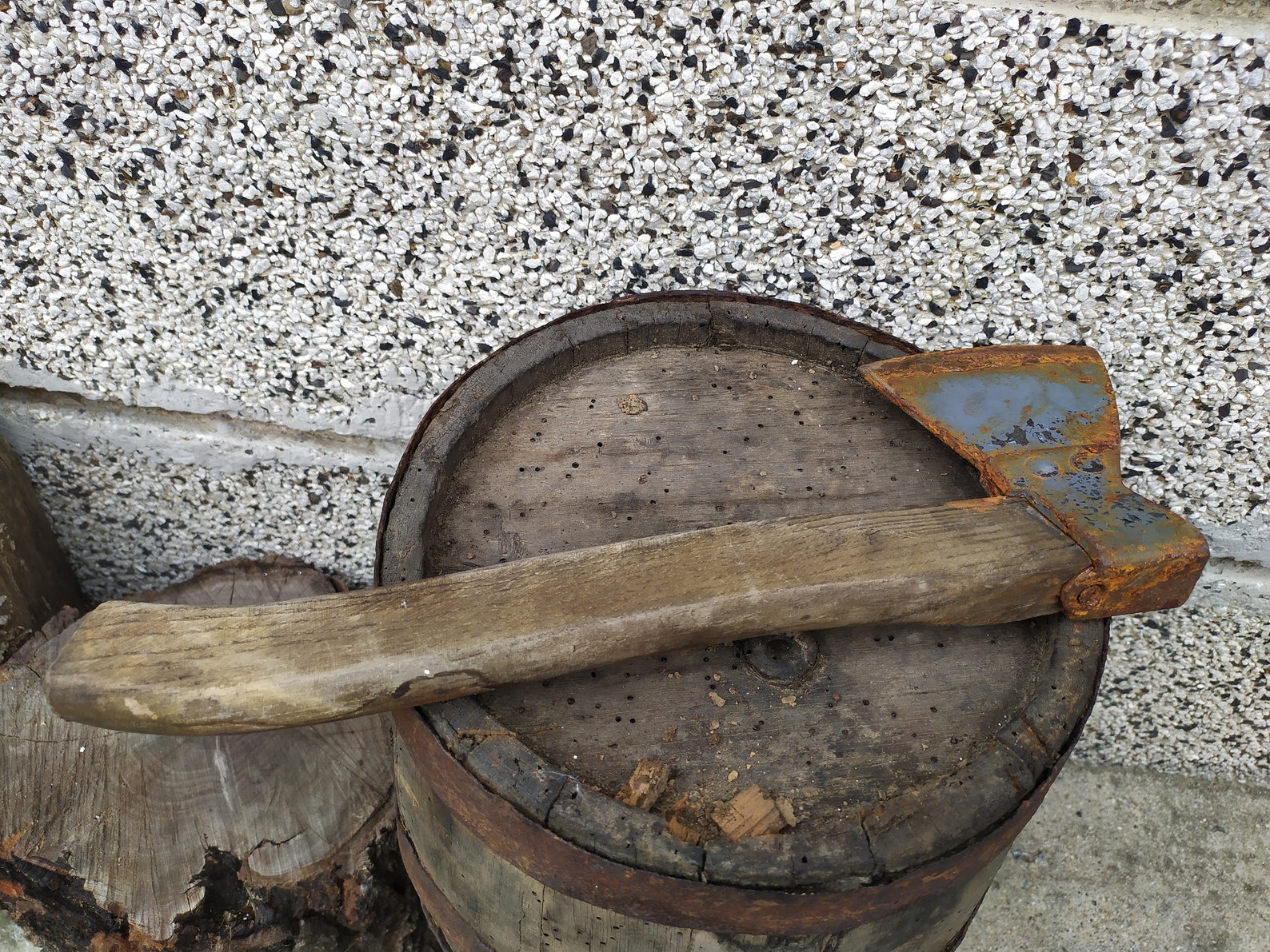 Rusty Ax Antique Ax Primitive Battle Ax Wooden Handle Ax - Etsy