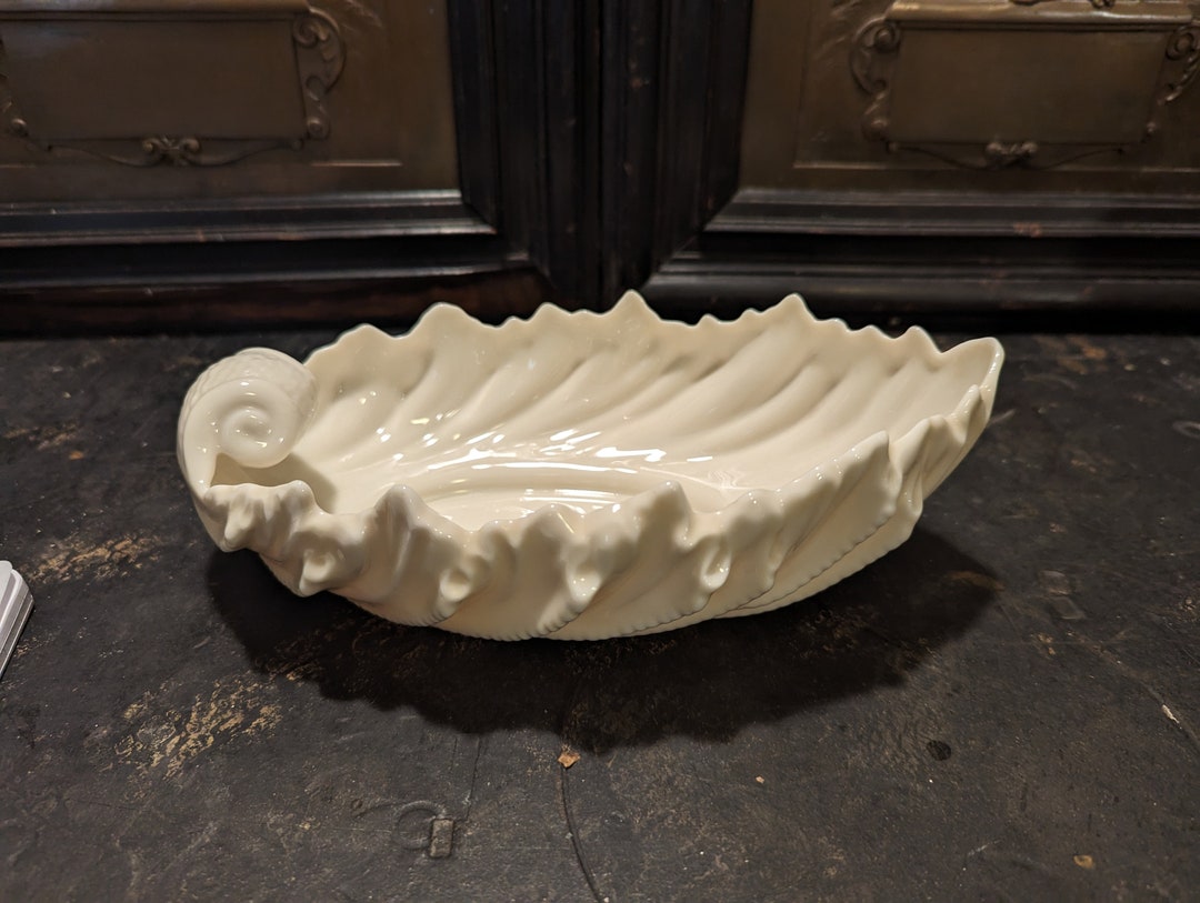 Vintage, Lenox, Porcelain, Cream Color, Acanthus Leaf, Shell, Candy ...