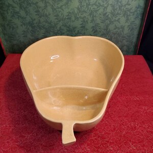 Vintage 1960's Keystone Art Large Pottery Pear Shaped Divided Serving ...