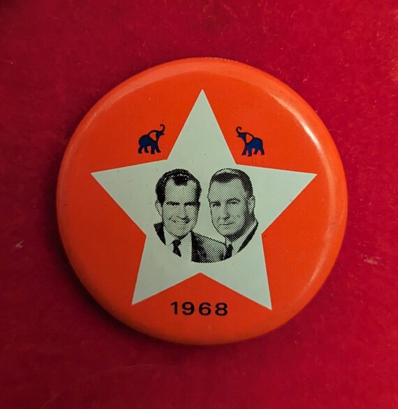 Richard Nixon Spiro Agnew Campaign President Vice Pol… - Gem