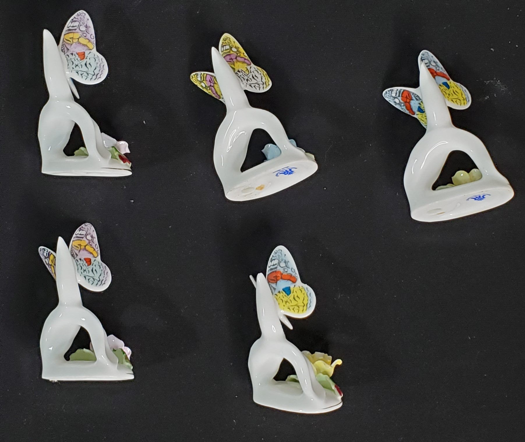 5 Vintage Maruri Masterpiece Butterfly With Floral Rose Place | Etsy