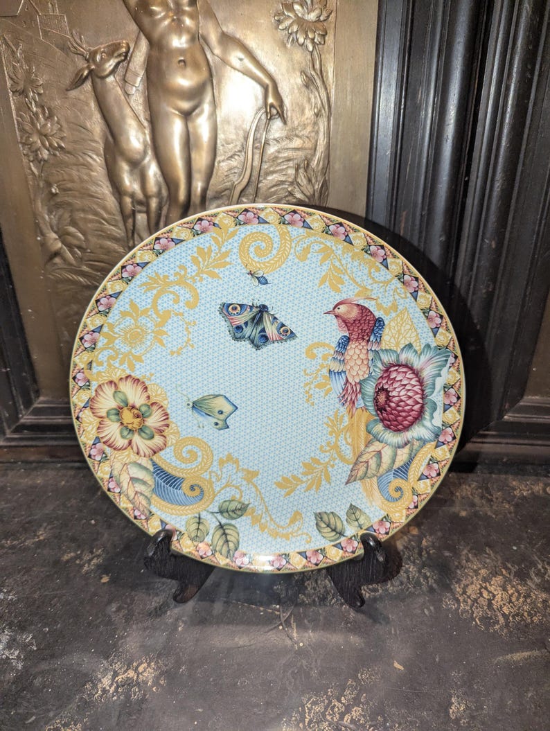 Vintage, Sumatra, by Spode, England, Cookie/salad Plate, Exotic Birds ...
