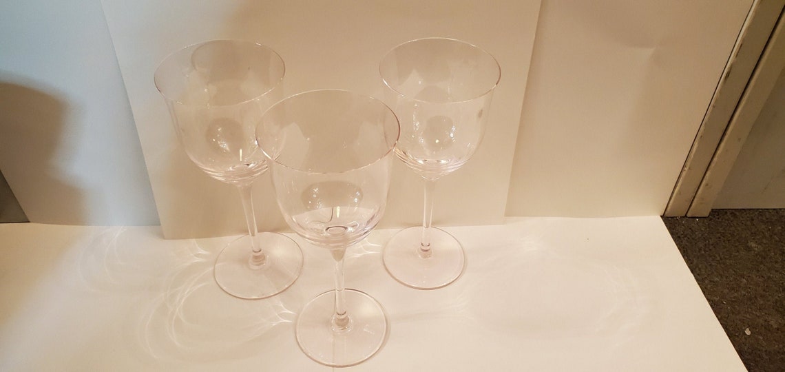 3 Wine Glasses Mariana by ROYAL PRESTIGE All Pale Pink Plain | Etsy
