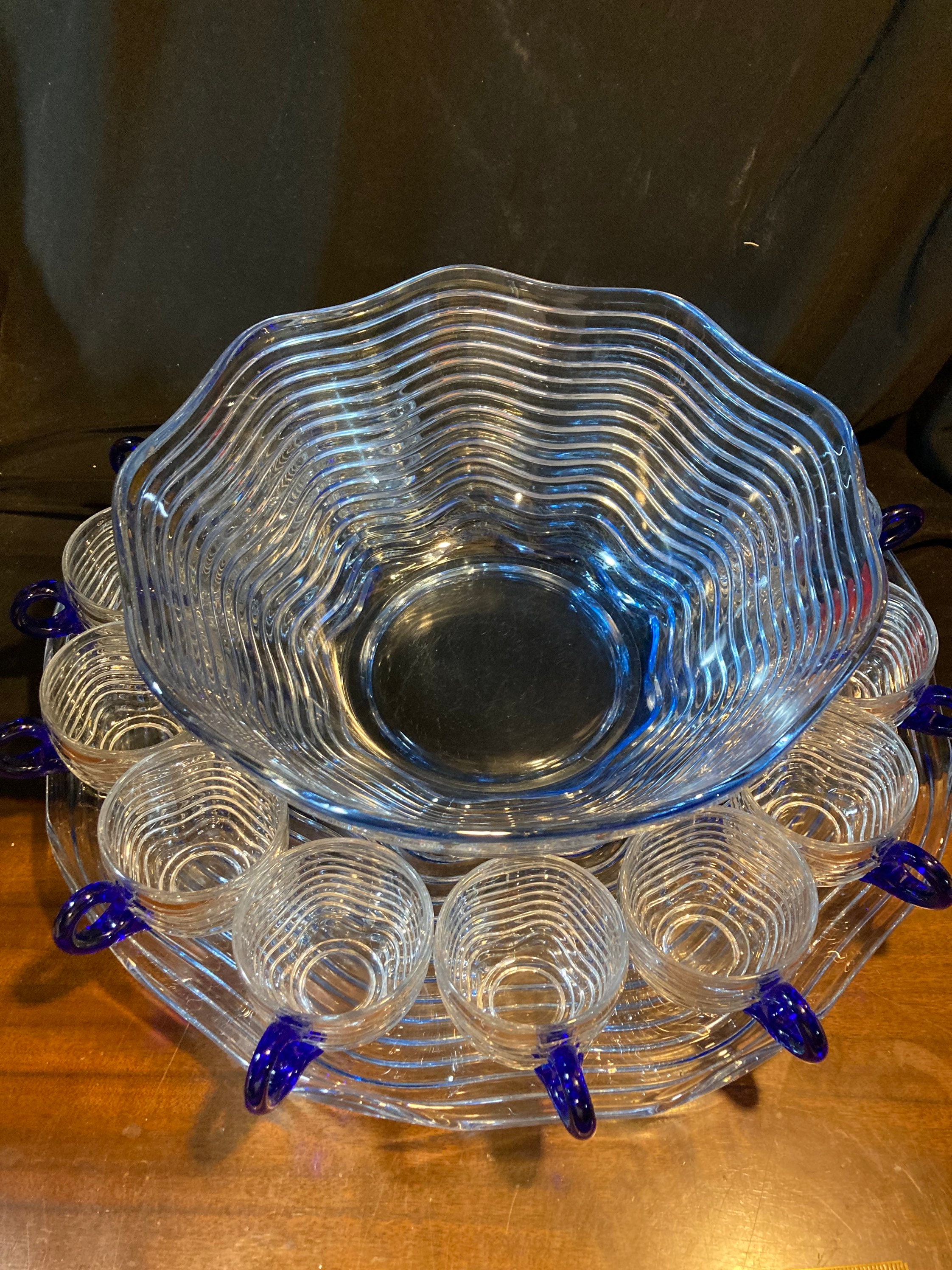 Vintage 1930s 14 Piece Caribbean Blue by Duncan and Miller | Etsy