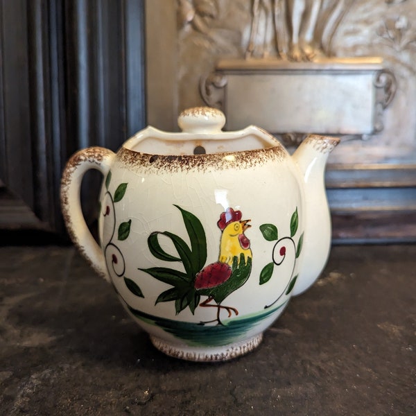 Rooster and Roses - Etsy