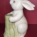 Vintage-1990s-dept 56-ceramic-bunny Rabbit-taper Candle Stick Holder ...