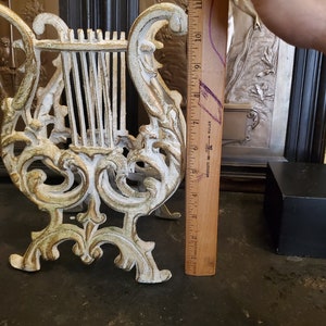 Vintage, Cast Iron, Harp Style, Sheet Music, Rack, Music Room, Home ...