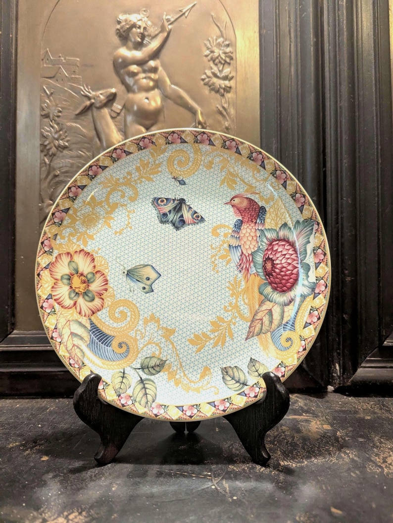 Vintage, Sumatra, by Spode, England, Cookie/salad Plate, Exotic Birds ...
