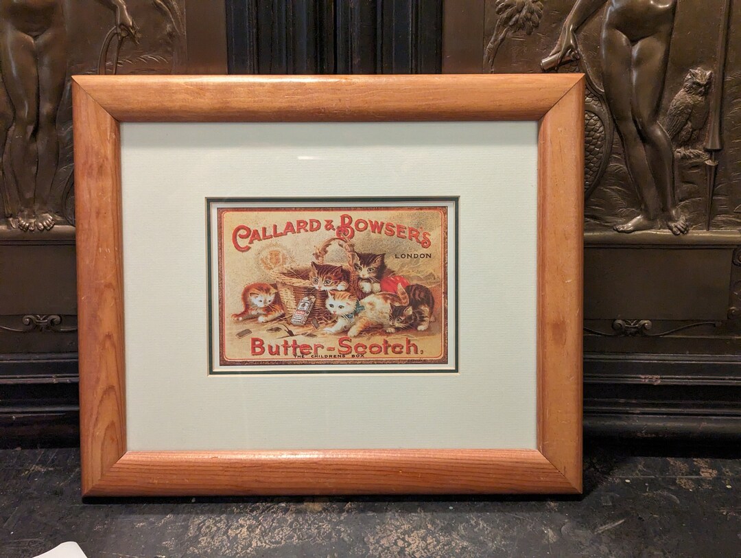 Vintage, Oak Framed, Advertising, Print, the Childrens Box, Callard and ...