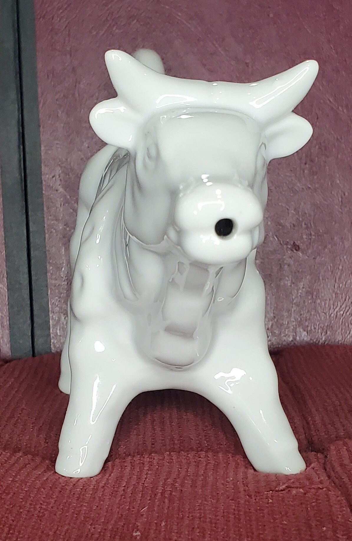 Vintage White Porcelain Cow Figure Creamer - Etsy