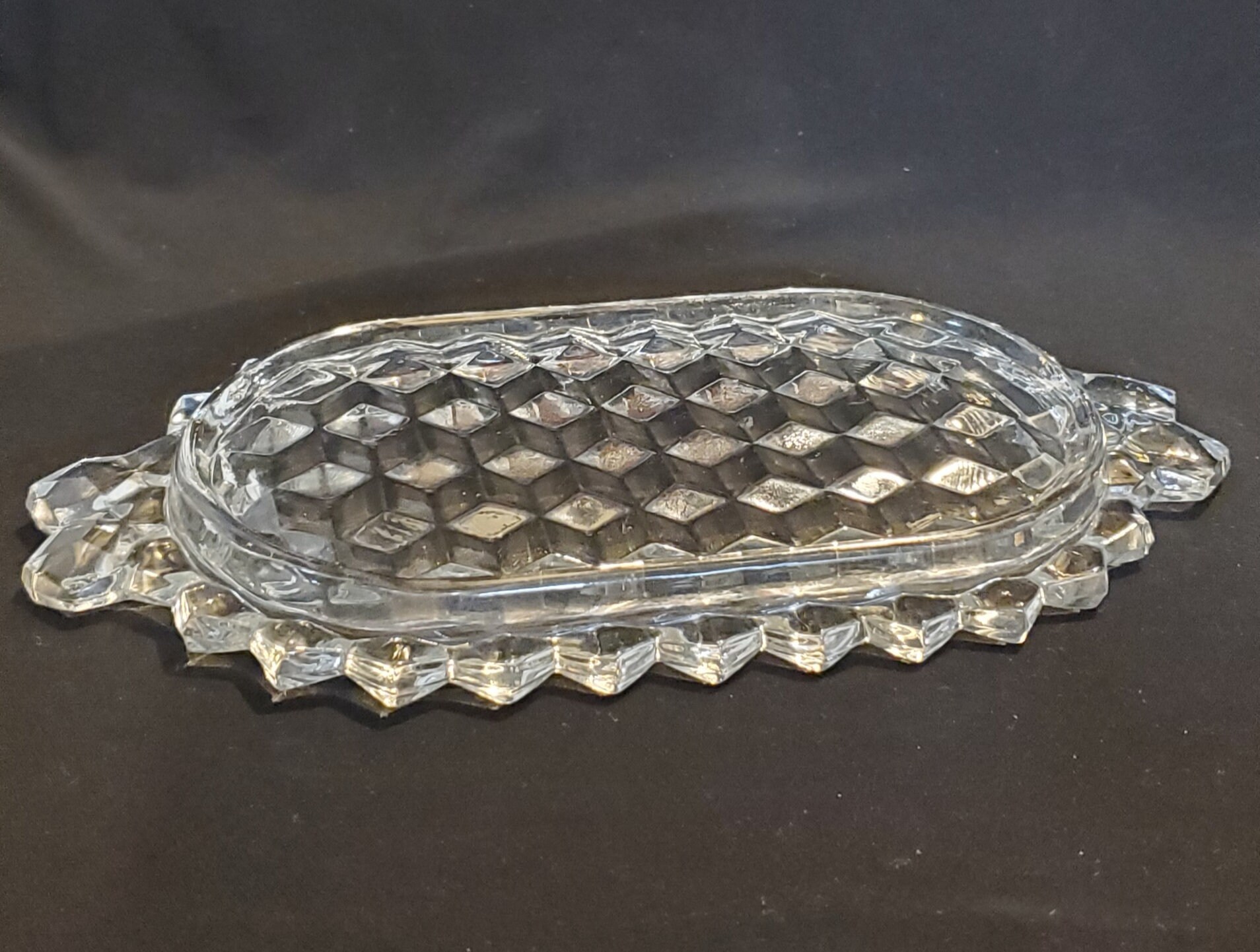 Antique 1920's Creamer, Sugar & Tray Set American Clear (stem 2056) by ...