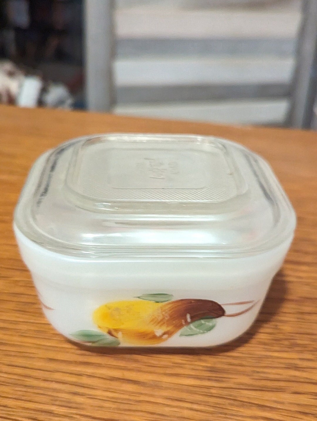 Vintage, Handpainted, Fire King, Ovenware, Covered, White, Sauce, Gravy ...
