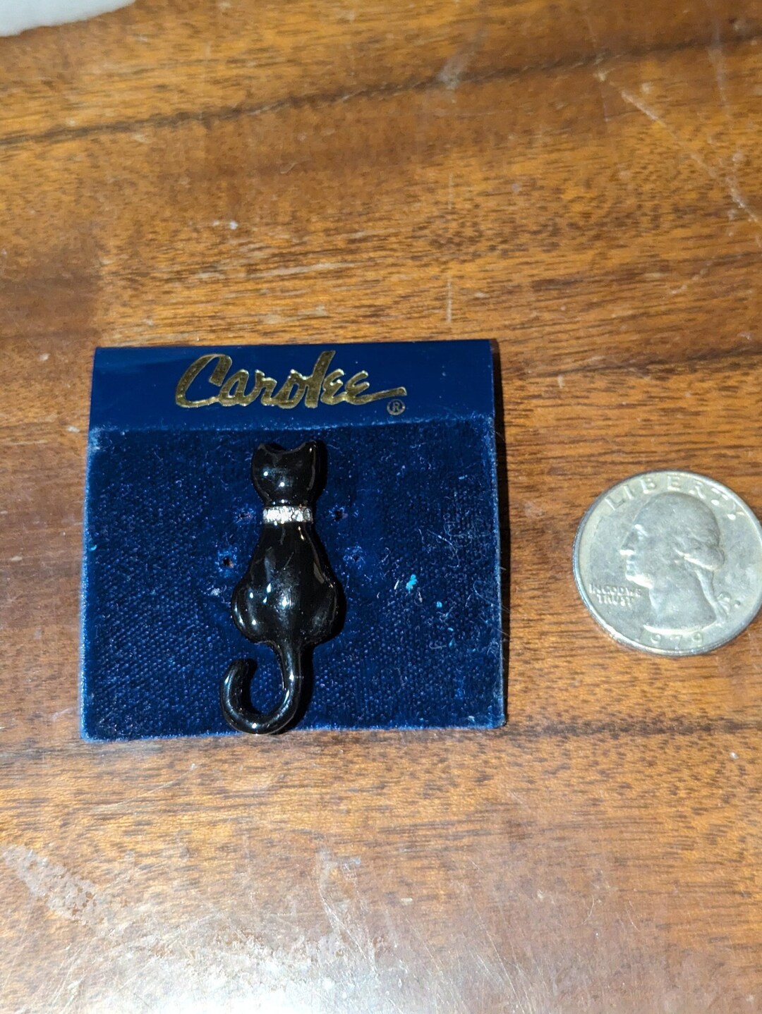 Vintage, by Carolee, Rhinestone, Black Cat, Brooche, Pinback, - Etsy