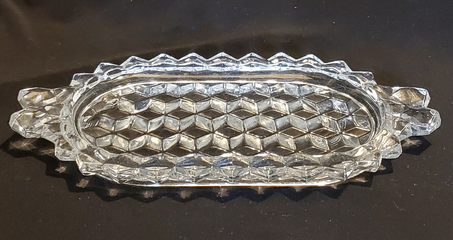 Antique 1920's Creamer Sugar & Tray Set American Clear - Etsy