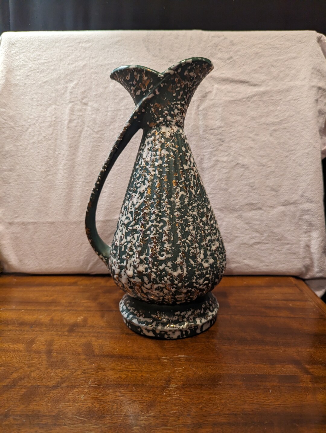 Vintage, Mid Century, Savoy Pottery, Ewer, Pitcher, Vase, Textured ...