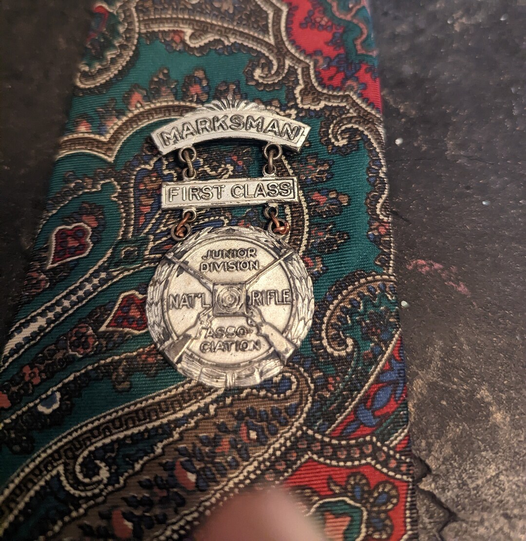 Vintage, NRA, Junior Division, Marksman, First Class,medal, Pewter, - Etsy