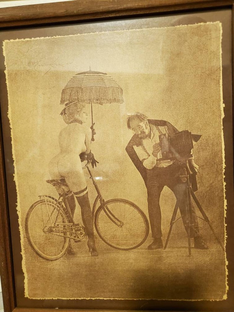 Vintage R Hendrickson Wood Framed Sepia Print Nude on - Etsy