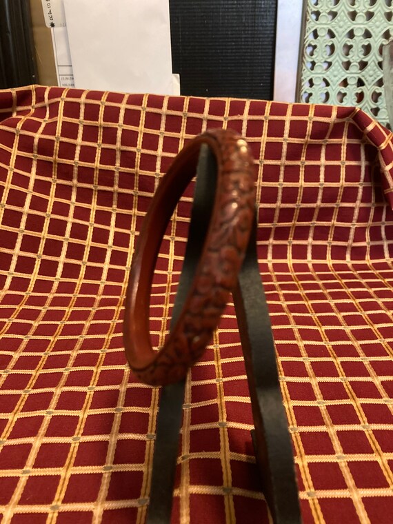 Vintage Deep Carved Cinnabar Bangle Chinese Export Size 7.5-8 - Etsy