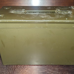 Vintage, US Military, Green, Metal, Ammo Box, Ammo Can, Artillery, N340 ...