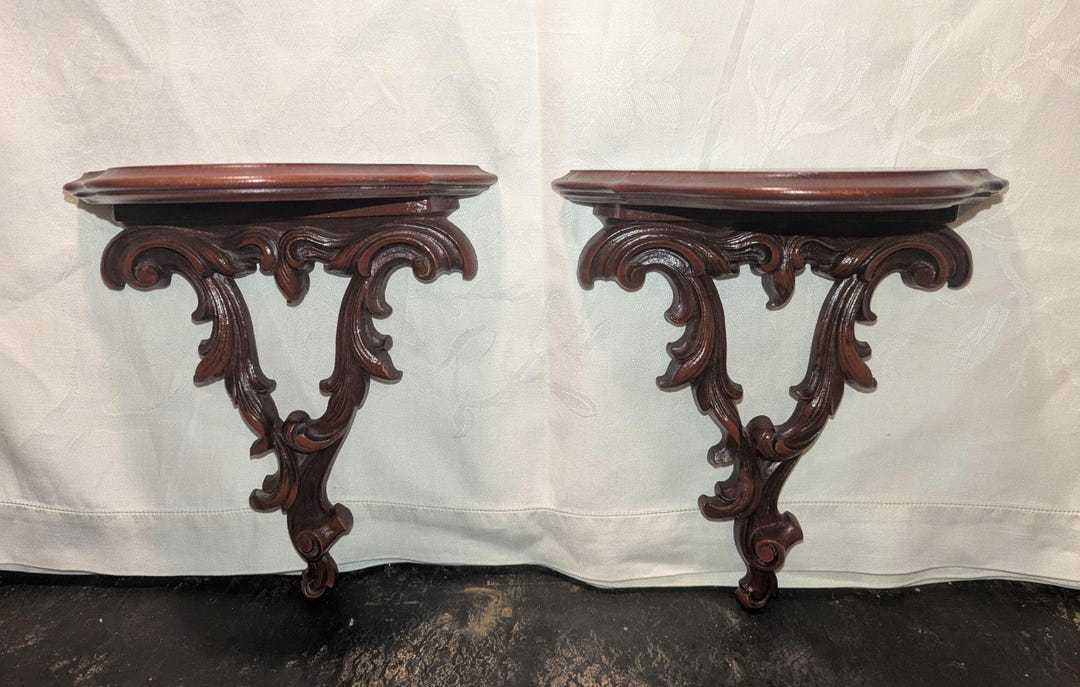 Vintage, Pair Of, Syroco Wood, USA, Syracuse Ornamental Company, Plate ...