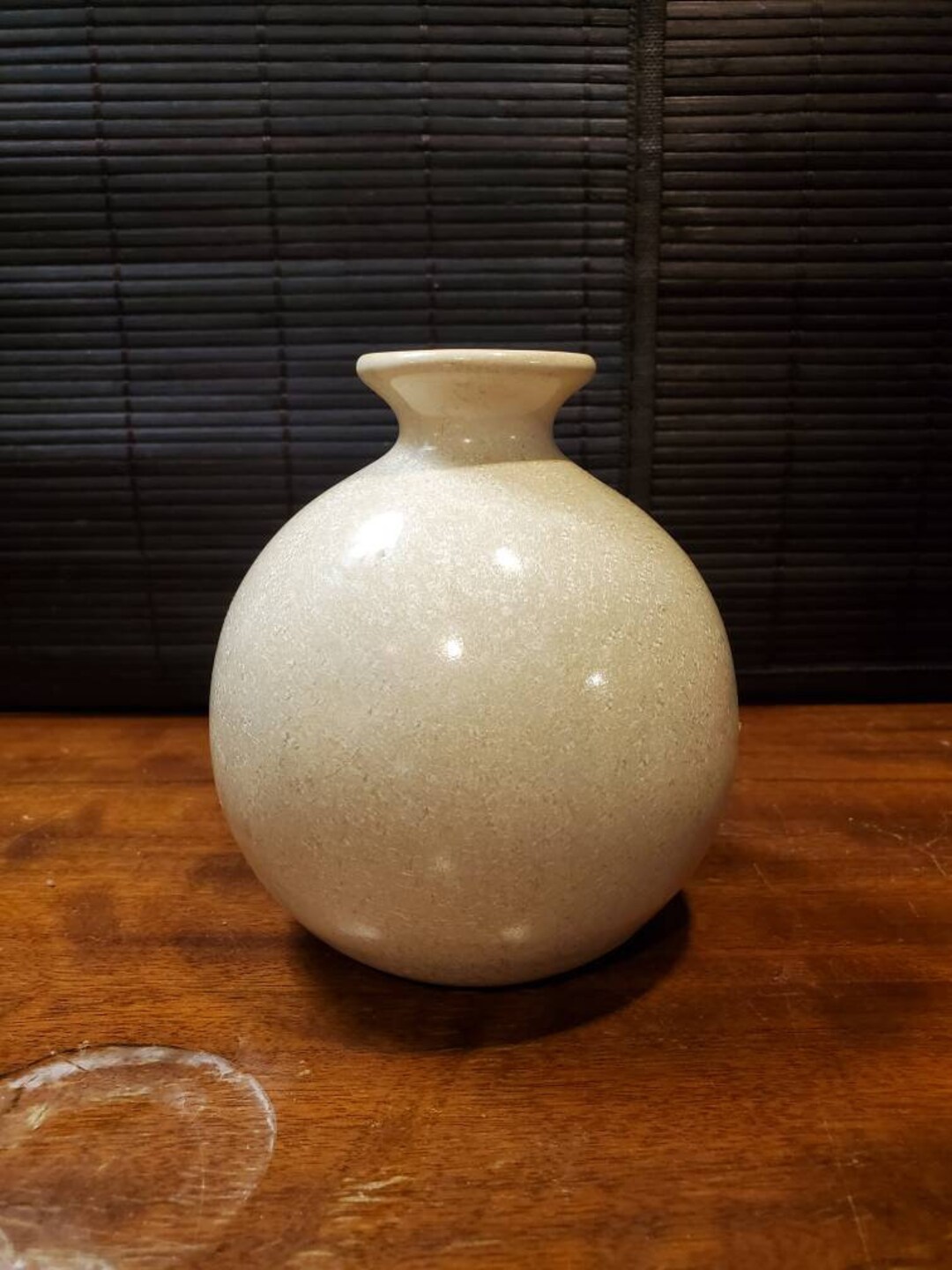 Vintage, Crystaline Glazed, Bud Vase, Handmade, Studio Pottery, Silvery ...