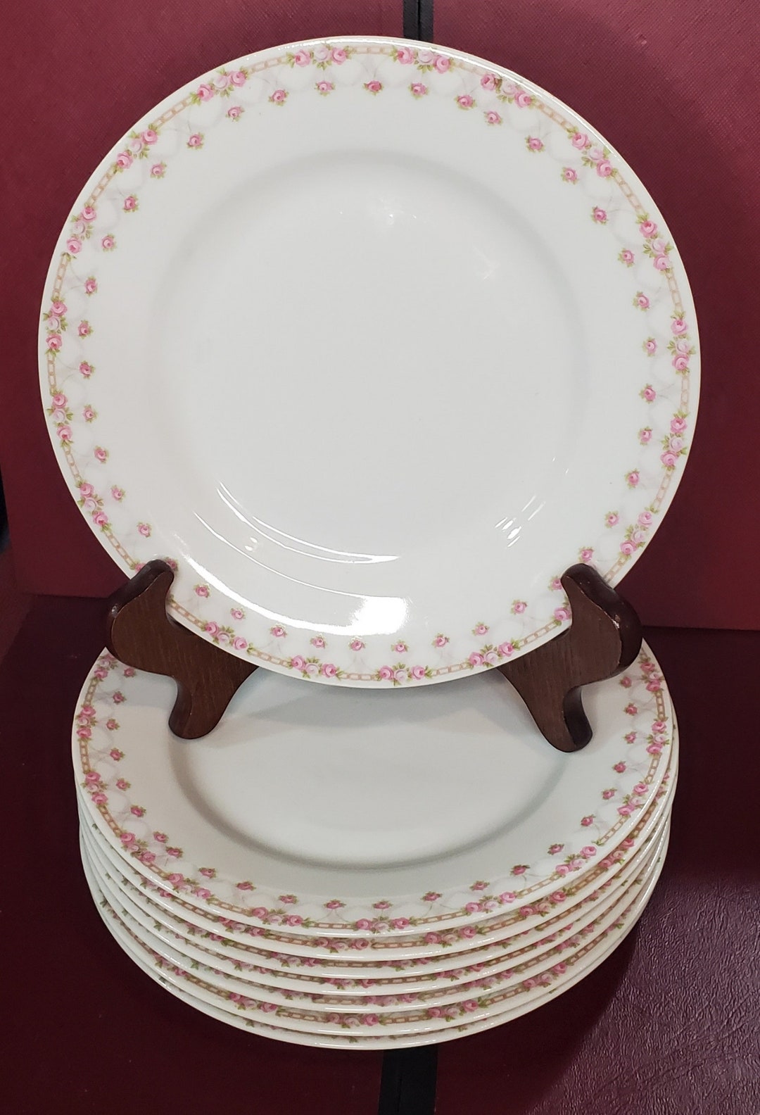 8-antique-adolf Persch (A P) Queen Austria-porcelain-salad/dessert ...