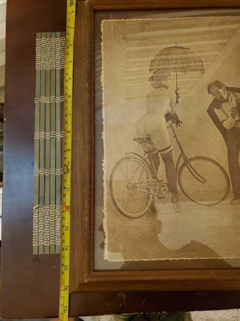 Vintage R Hendrickson Wood Framed Sepia Print Nude on - Etsy