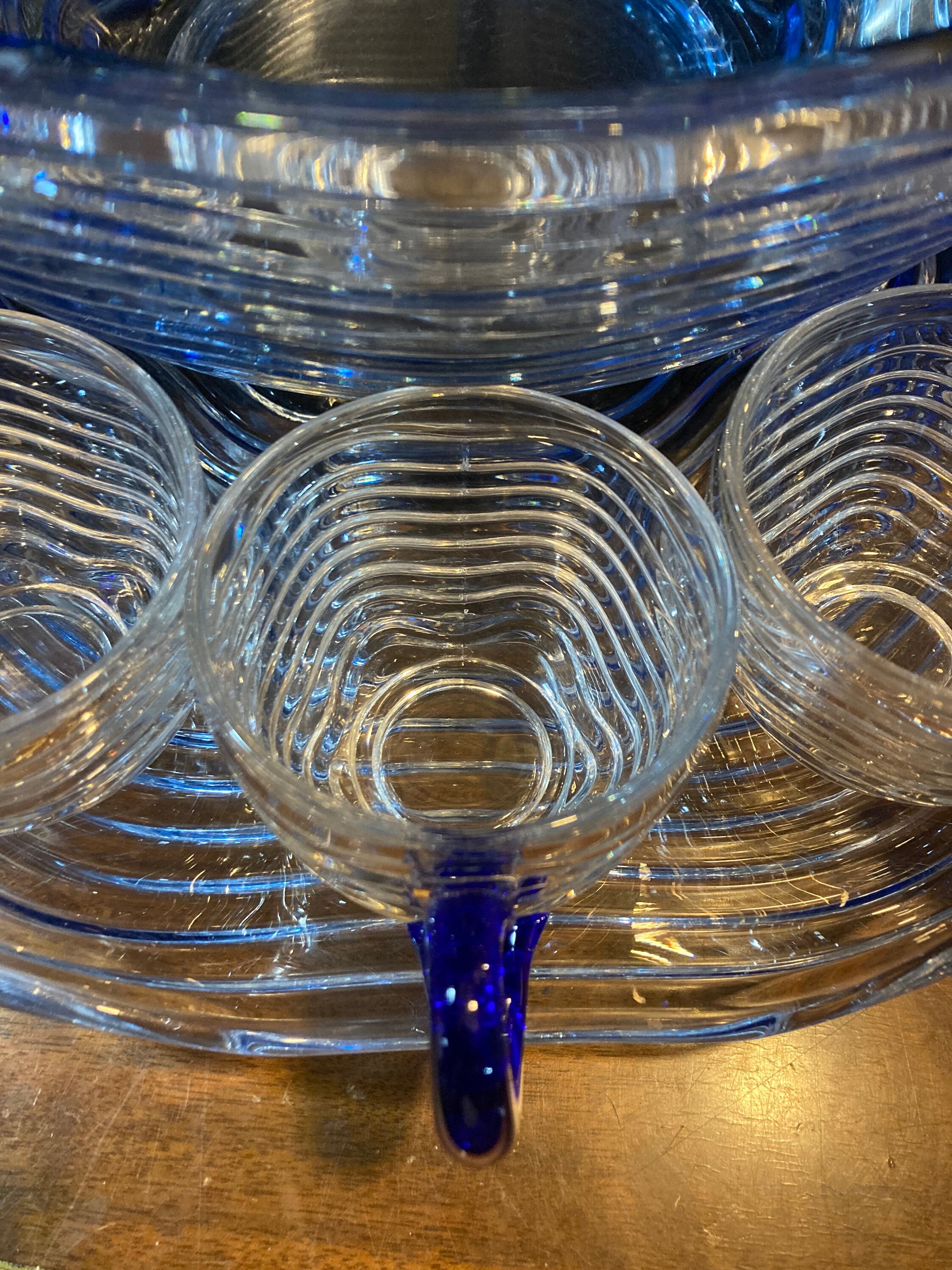 Vintage 1930s 14 Piece Caribbean Blue by Duncan and Miller - Etsy