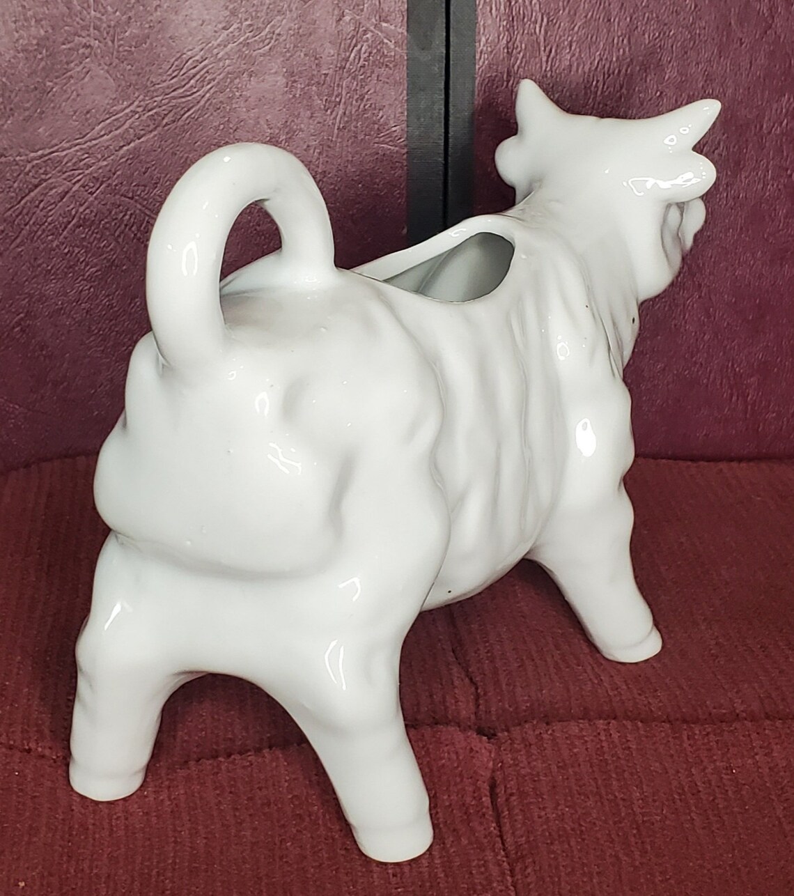 Vintage White Porcelain Cow Figure Creamer - Etsy