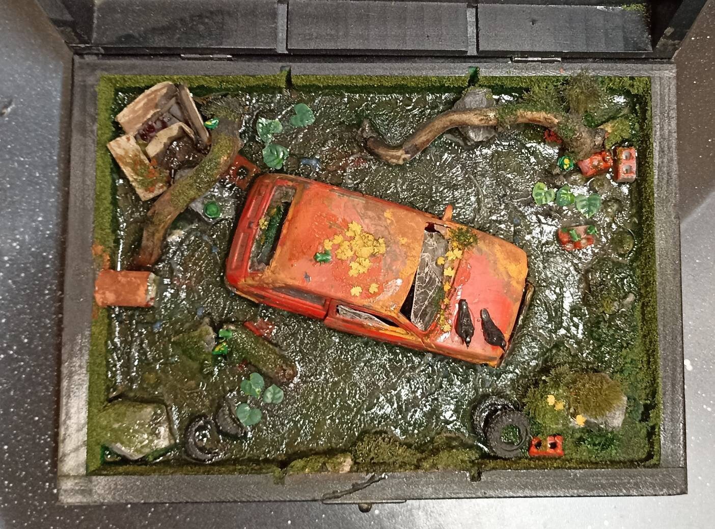 FIAT 126p Car DIORAMA Scale 1:32 Imitation of Epoxy Resin - Etsy Canada